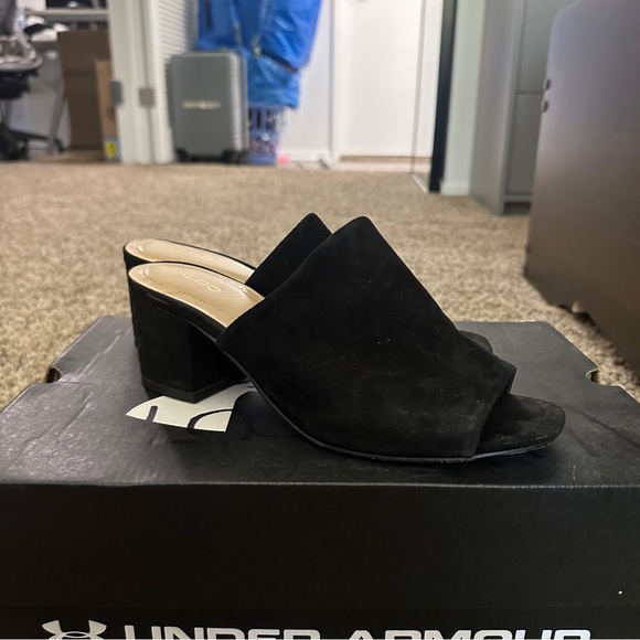 Aldo | Shoes | Suede Aldo Mules | Poshmark
